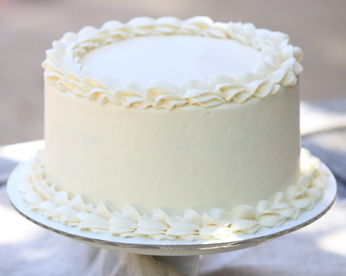 White Vanilla Cream Cake - Wishingcart.in