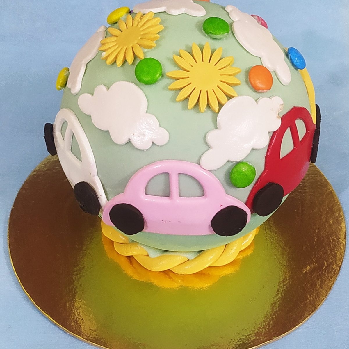 Black Heart Shape Pinata Cake - Wishingcart.in